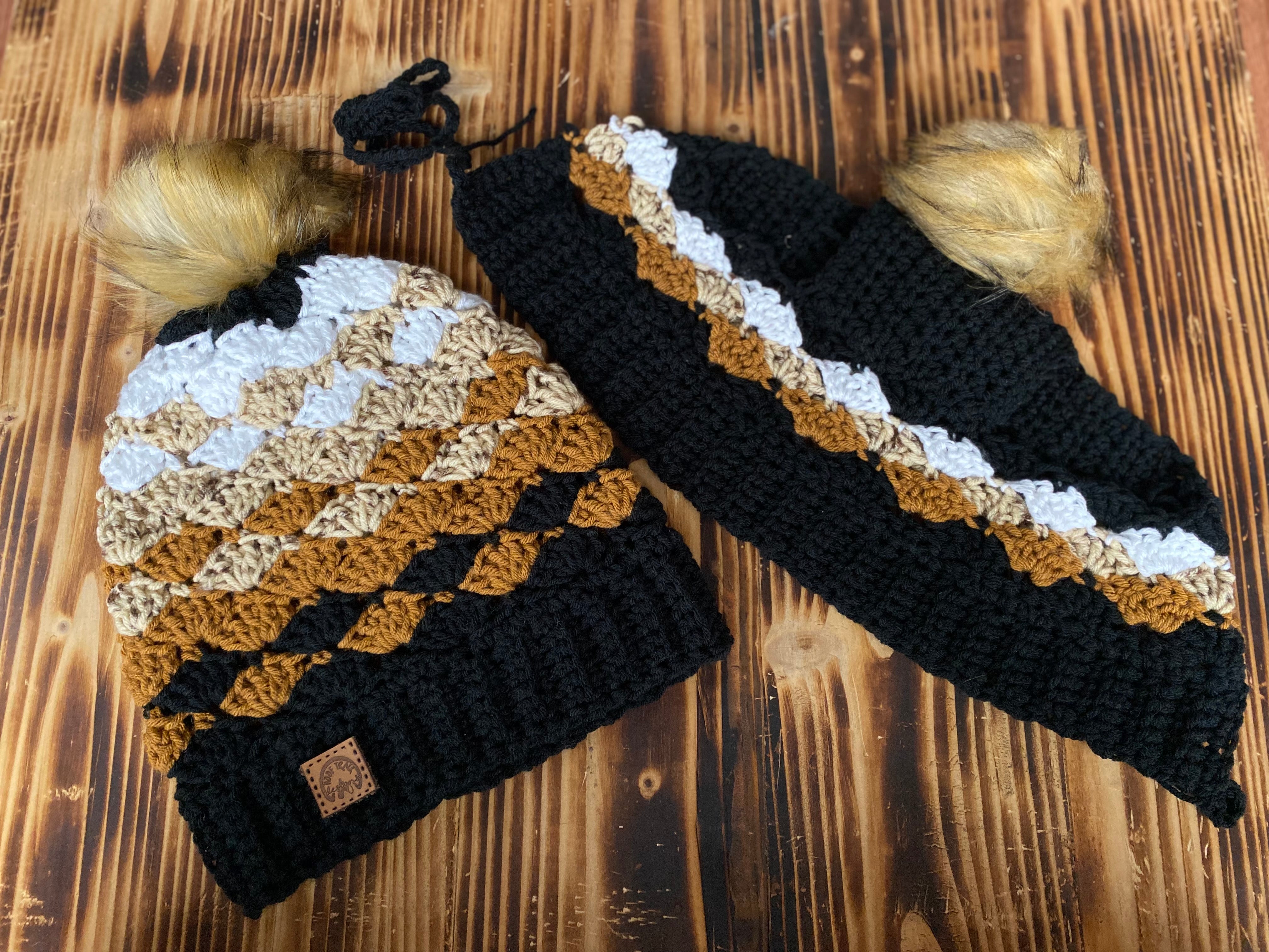 Matching beanie hats – Hoof Track Designs