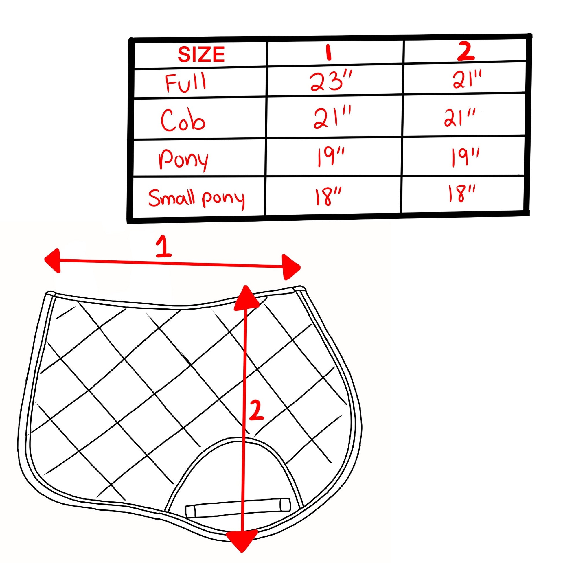 PREORDER Ricky Bobby saddle pad – Hoof Track Designs